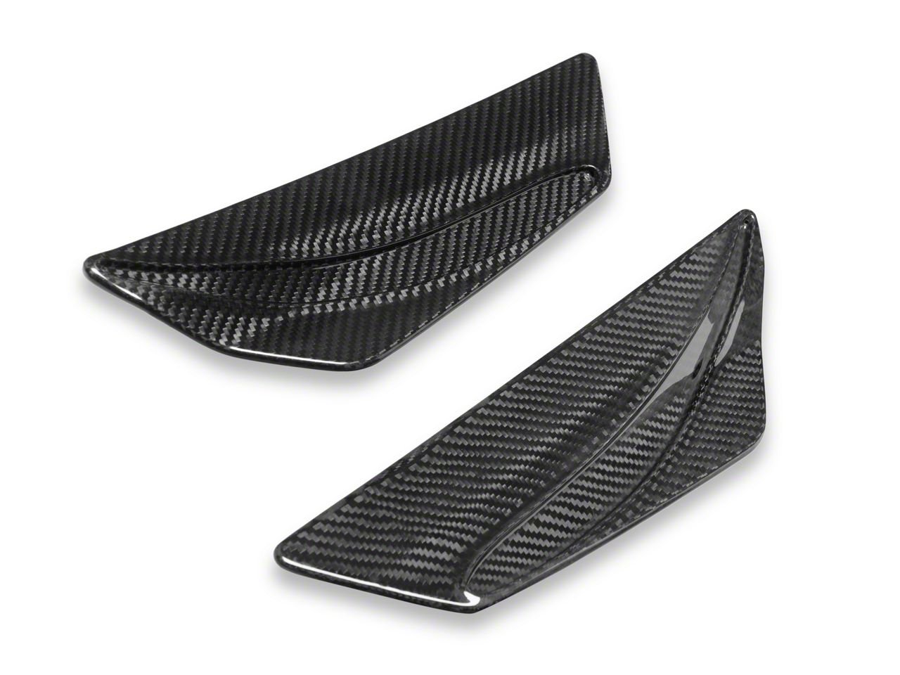 Camaro Rear Spoiler Side Winglets; Carbon Fiber (16-24 Camaro) - Free ...