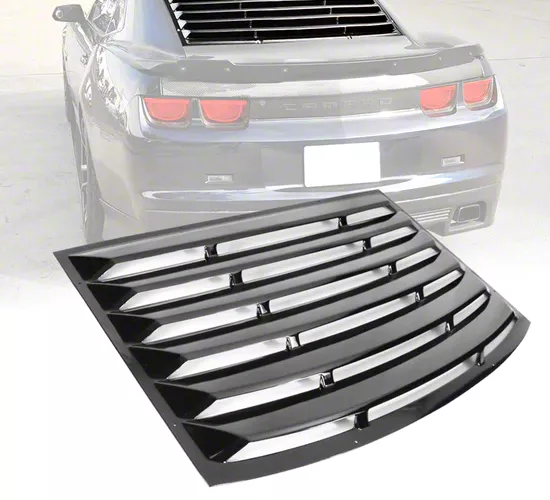 Camaro Rear Window Louvers; Gloss Black (10-15 Camaro Coupe) - Free Shipping