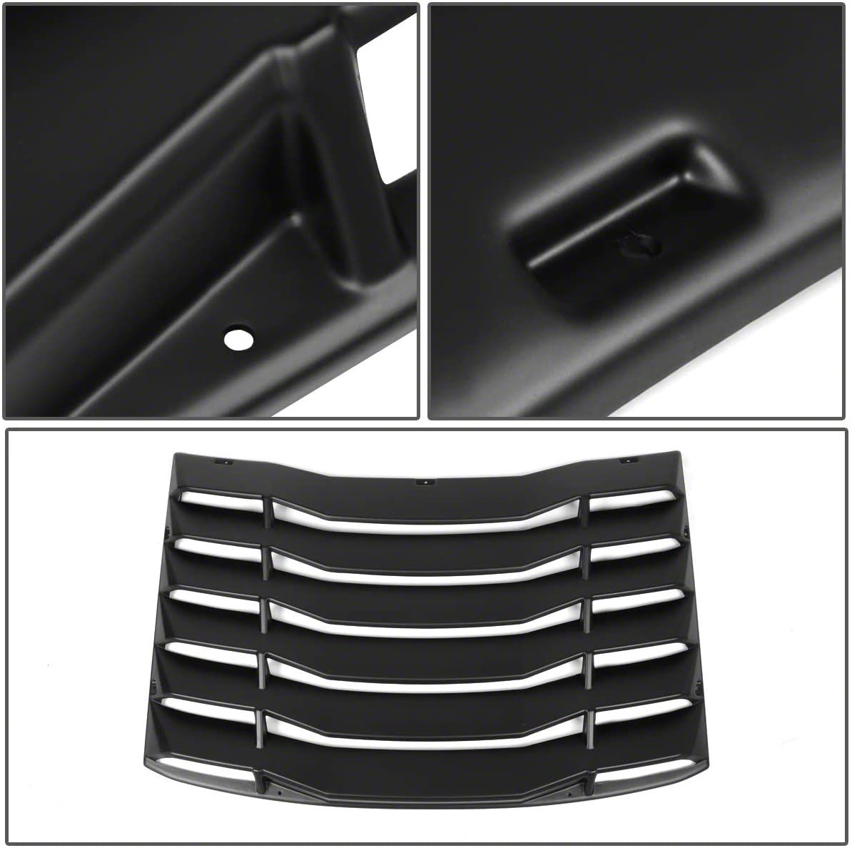 Camaro Rear Window Louvers; Matte Black (16-19 Camaro Coupe) - Free ...