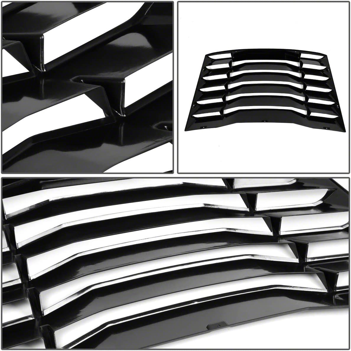 Camaro Rear Window Louvers; Matte Black (16-19 Camaro Coupe) - Free ...