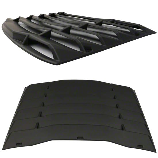 Camaro Rear Window Louvers; Unpainted (16-23 Camaro Coupe) - Free Shipping