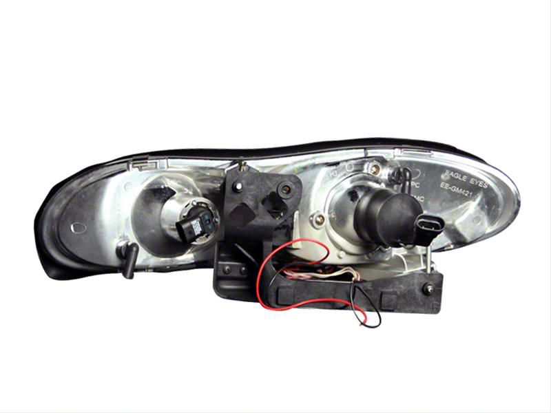 Camaro RX Halo Projector Headlights; Black Housing; Clear Lens (98-02 ...