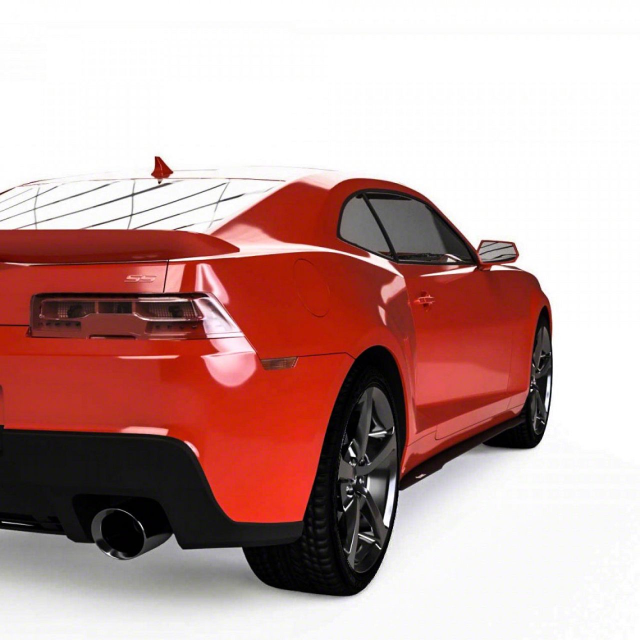 Camaro Side Skirt Splitters; Matte Black (10-15 Camaro) - Free Shipping