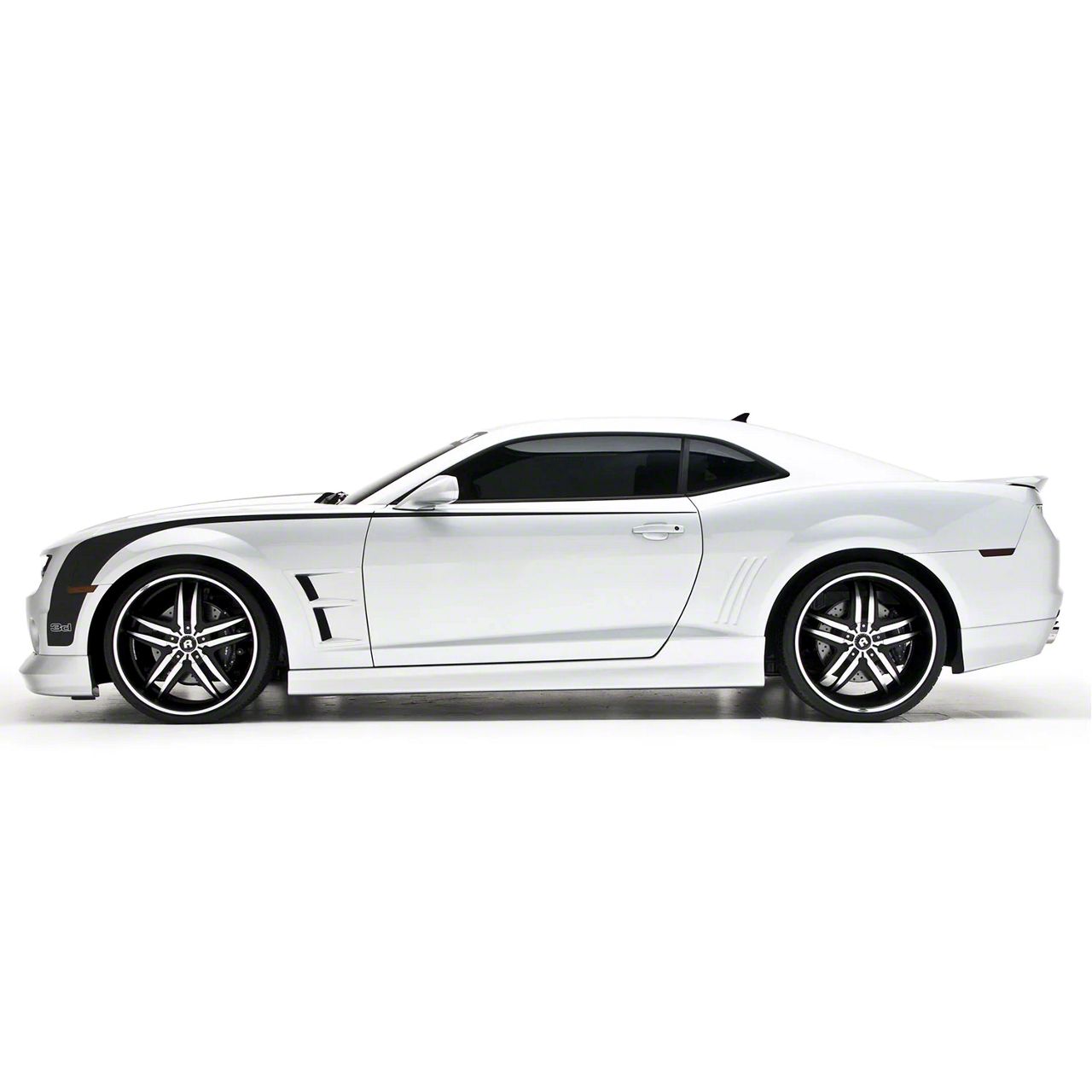 Camaro Side Skirts; Unpainted (10-15 Camaro) - Free Shipping