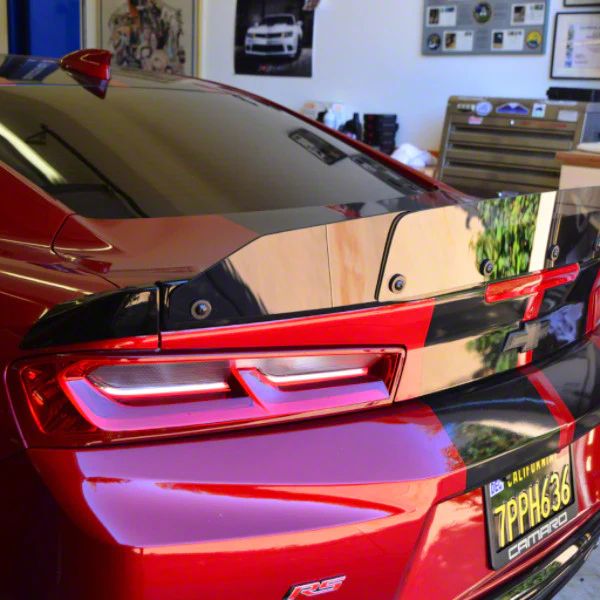 Camaro Stealth Wicker Bill; Polished (14-15 Camaro SS, ZL1, Z/28; 16-24 ...