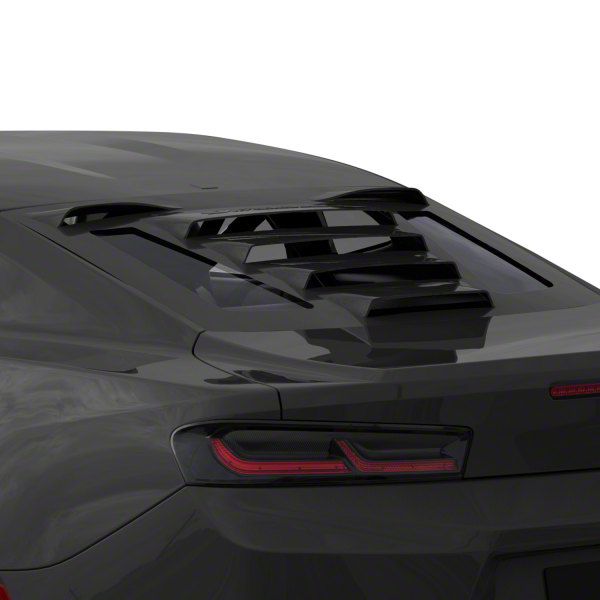 Camaro Tekno 1 Rear Window Louvers; Carbon Flash (16-24 Camaro Coupe ...