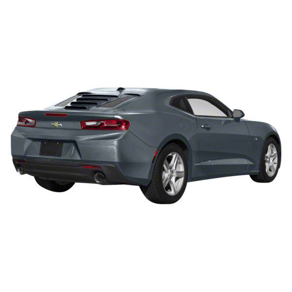 Camaro Tekno 1 Rear Window Louvers; Shadow Grey (16-24 Camaro Coupe ...