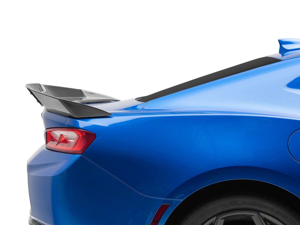Camaro Track Package Rear Spoiler; Carbon Fiber (16-24 Camaro) - Free ...