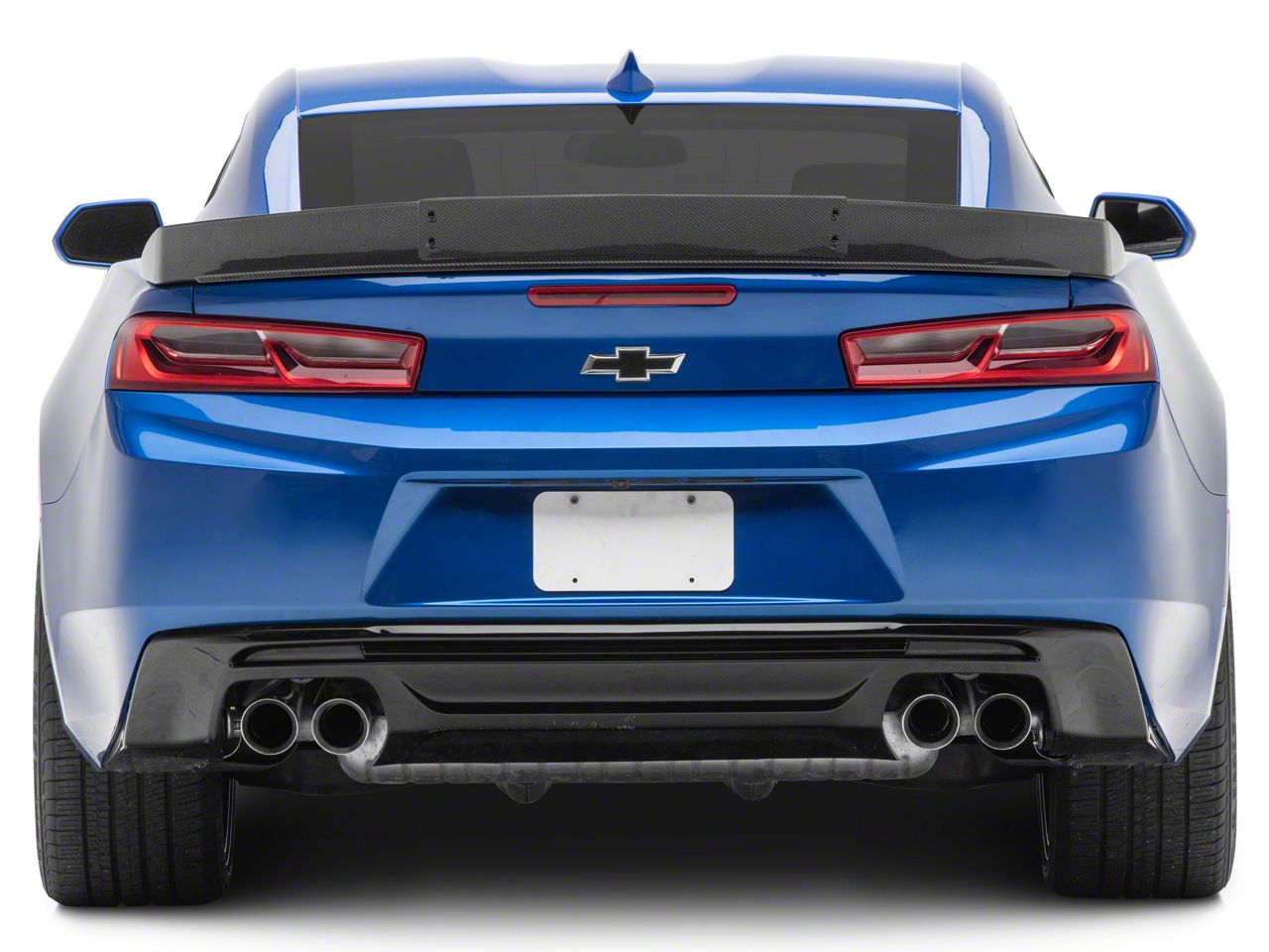 Camaro Track Package Rear Spoiler; Carbon Fiber (16-24 Camaro) - Free ...