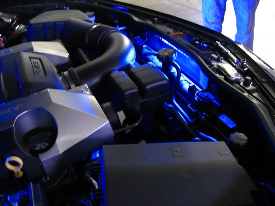 Camaro Underhood LED Lighting Kit with Switch; Superbright White (10-15 ...