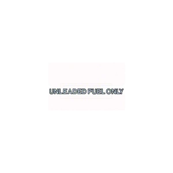 Camaro Unleaded Fuel Only Decal (Universal; Some Adaptation May Be ...
