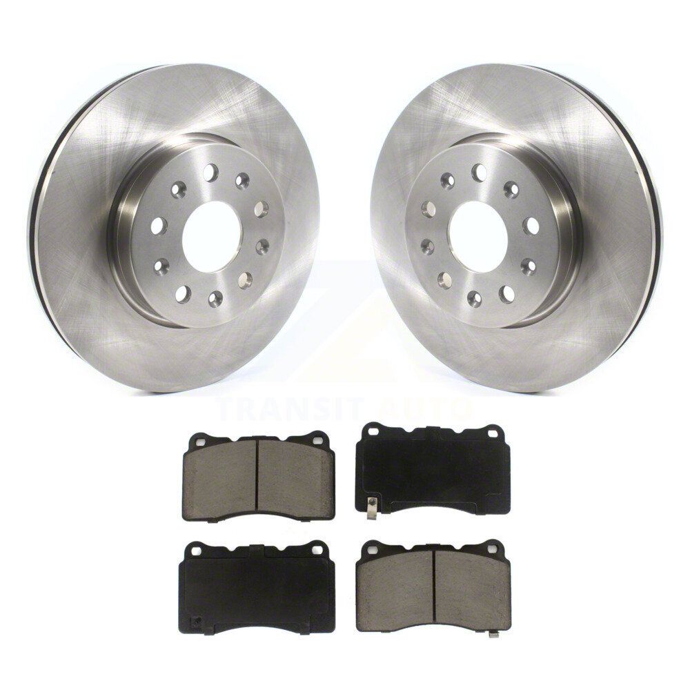 Camaro Vented Brake Rotor and Ceramic Pad Kit; Front (16-24 Camaro LS ...