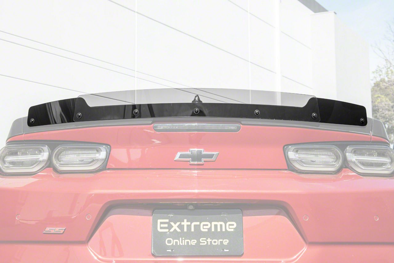 Camaro Wickerbill Spoiler; Smoke Tinted (16-24 Camaro SS w/ 1LE Package ...