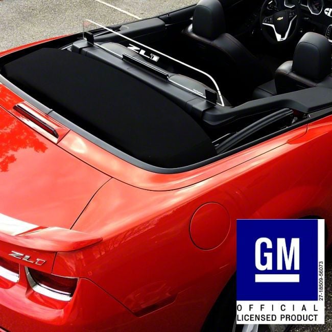 Camaro Wind Deflector with Camaro SS Logo; Clear; Red Lighting Kit (11 ...