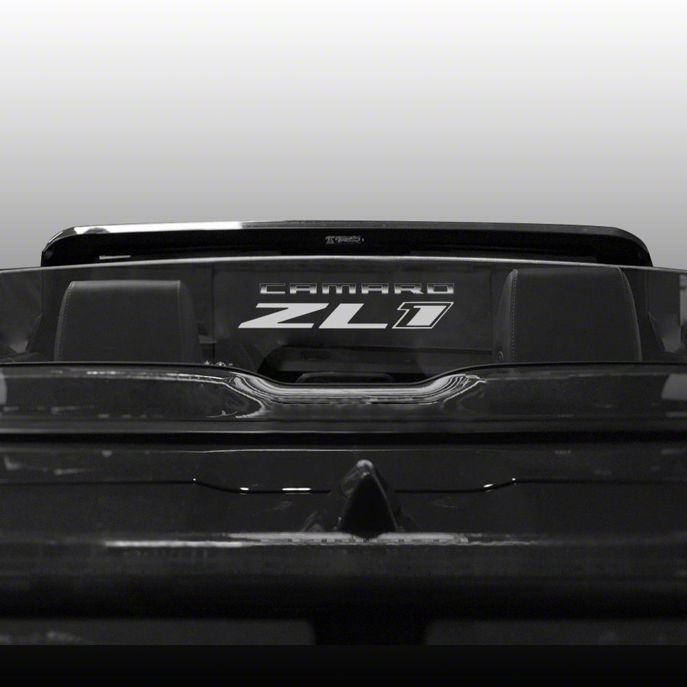 Camaro Wind Deflector with Camaro ZL1 Logo; Clear; Extreme Multi-Color ...