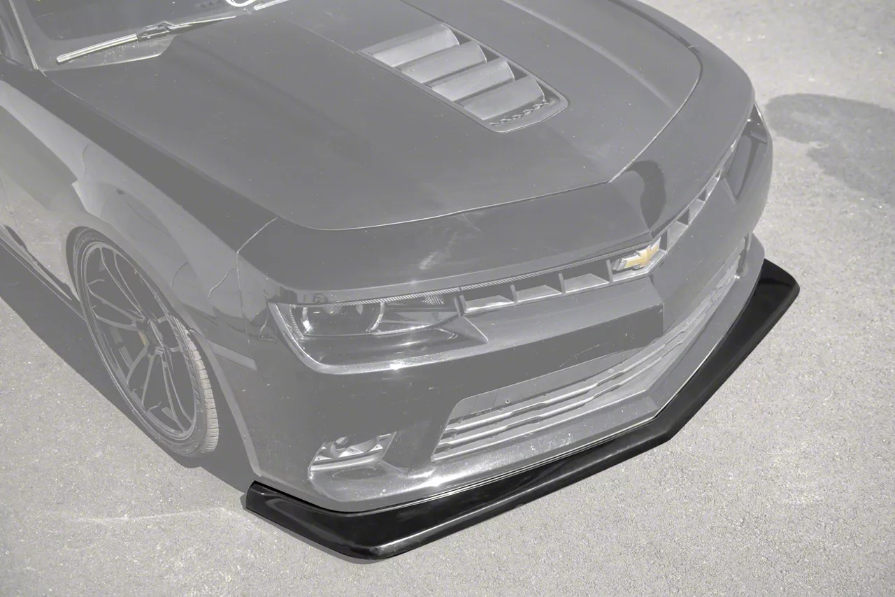 Camaro Z28 Package Front Splitter; Matte Black (14-15 Camaro SS) - Free ...