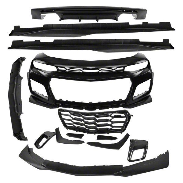 Camaro ZL1 1LE Style Full Body Kit; Unpainted (16-24 Camaro) - Free ...