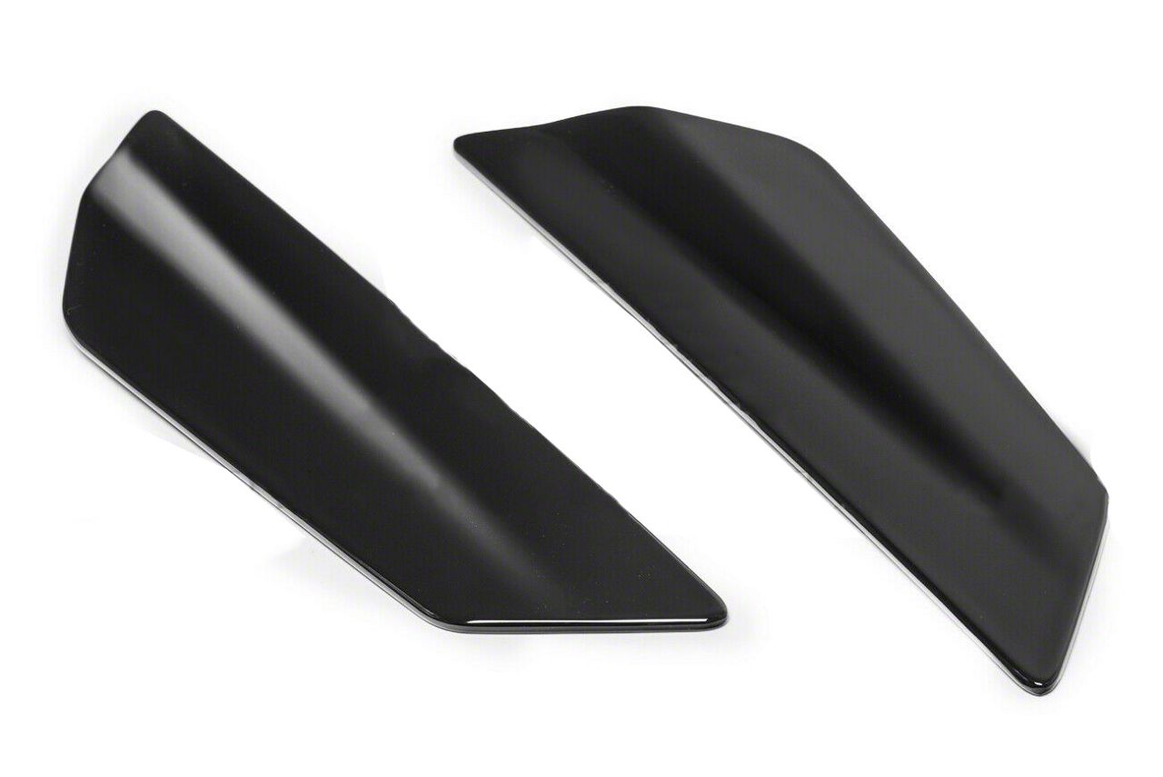 Camaro ZL1 1LE Style Rear Wing Side Winglet Add-Ons; Gloss Black (16-24 ...