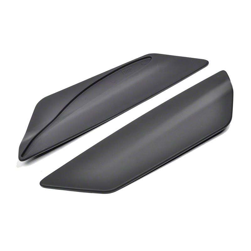 Camaro ZL1 1LE Style Rear Wing Side Winglets; Primer Black (16-24 ...