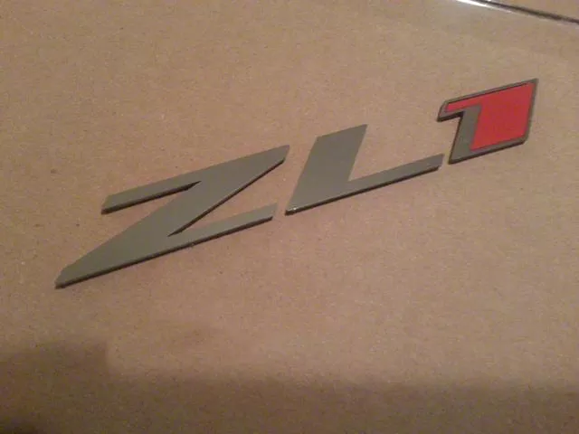Camaro ZL1 Emblem; Stainless Steel with Black Insert (10-24 Camaro ...