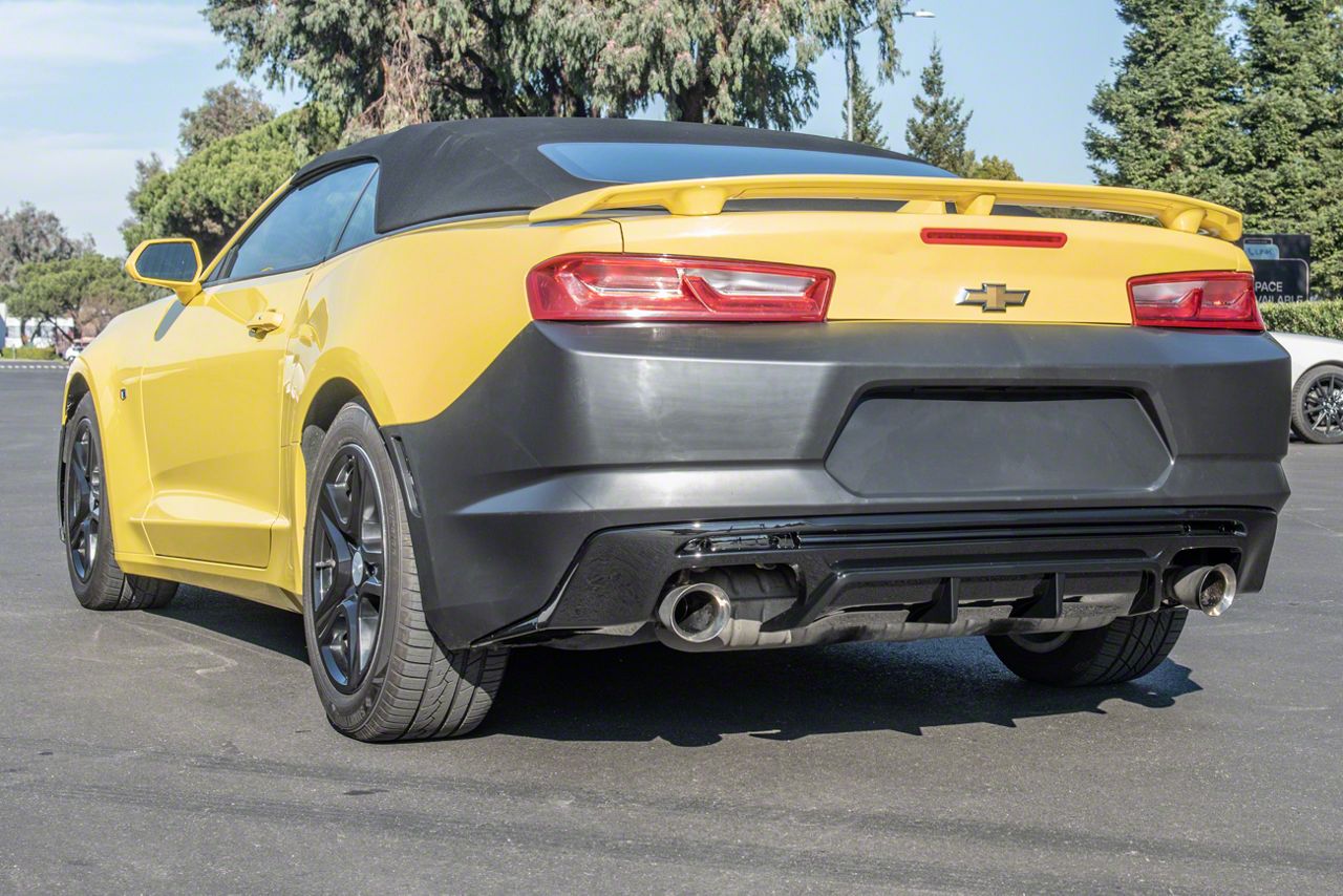Camaro ZL1 Performance Style Quad Tip Rear Diffuser; Glossy Black (16 ...