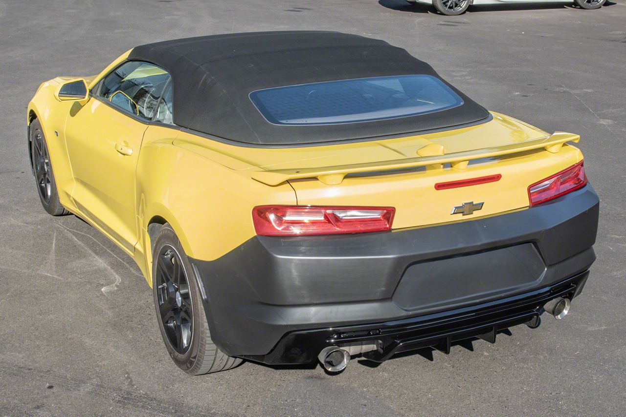 Camaro ZL1 Performance Style Quad Tip Rear Diffuser; Glossy Black (16 ...