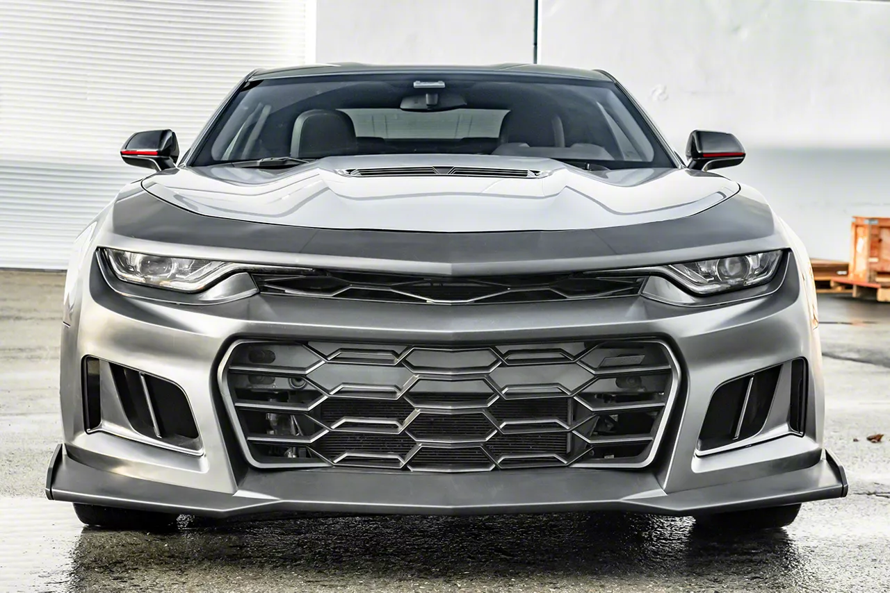 Camaro ZL1 Style Conversion Front Bumper; Unpainted (19-24 Camaro SS w ...