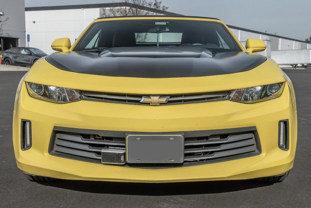 Camaro ZL1 Style Front Air Vented Hood; Unpainted (17-24 Camaro ZL1 ...