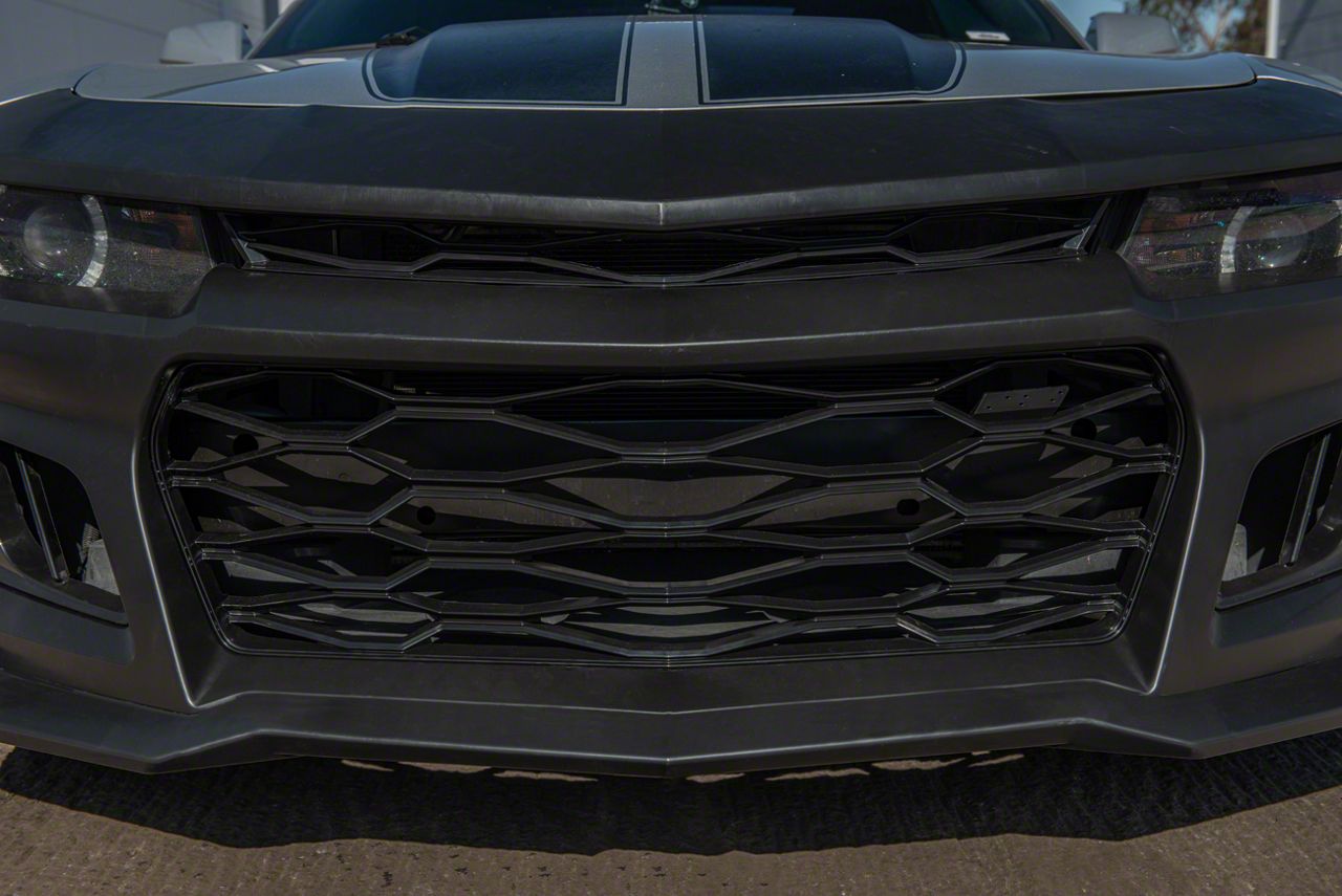 Camaro ZL1 Style Front Bumper with Fog Lights; Unpainted (10-15 Camaro ...