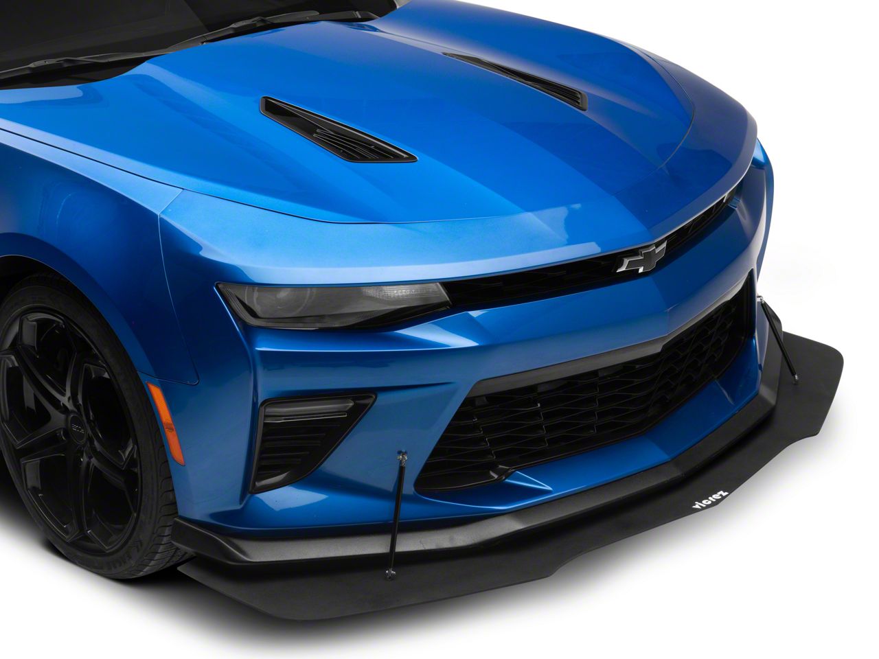 Camaro ZL1 Style Front Bumper Splitter; Textured Black (16-24 Camaro ...