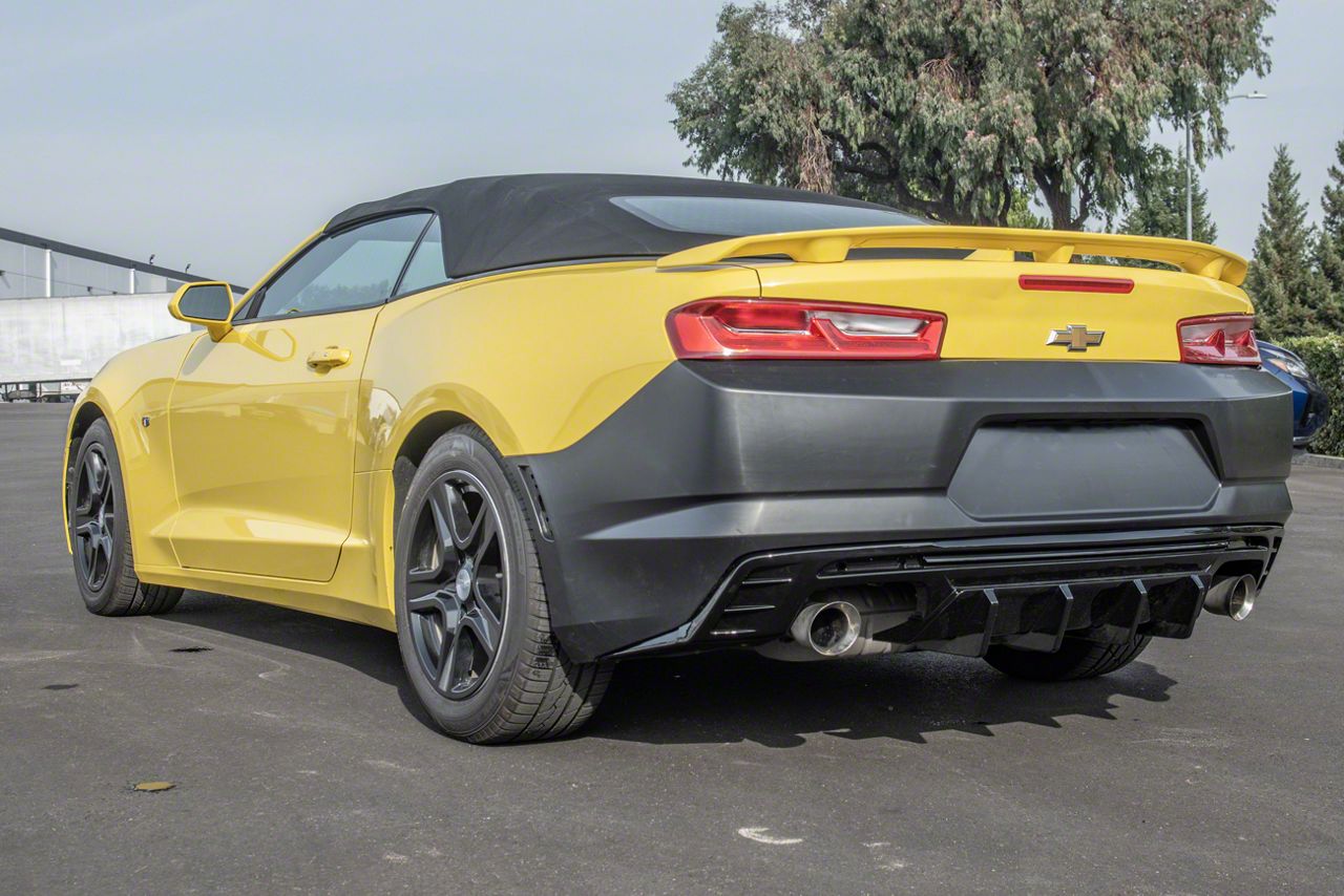 Camaro ZL1 Style Rear Bumper with Track Style Quad Tip Rear Diffuser ...