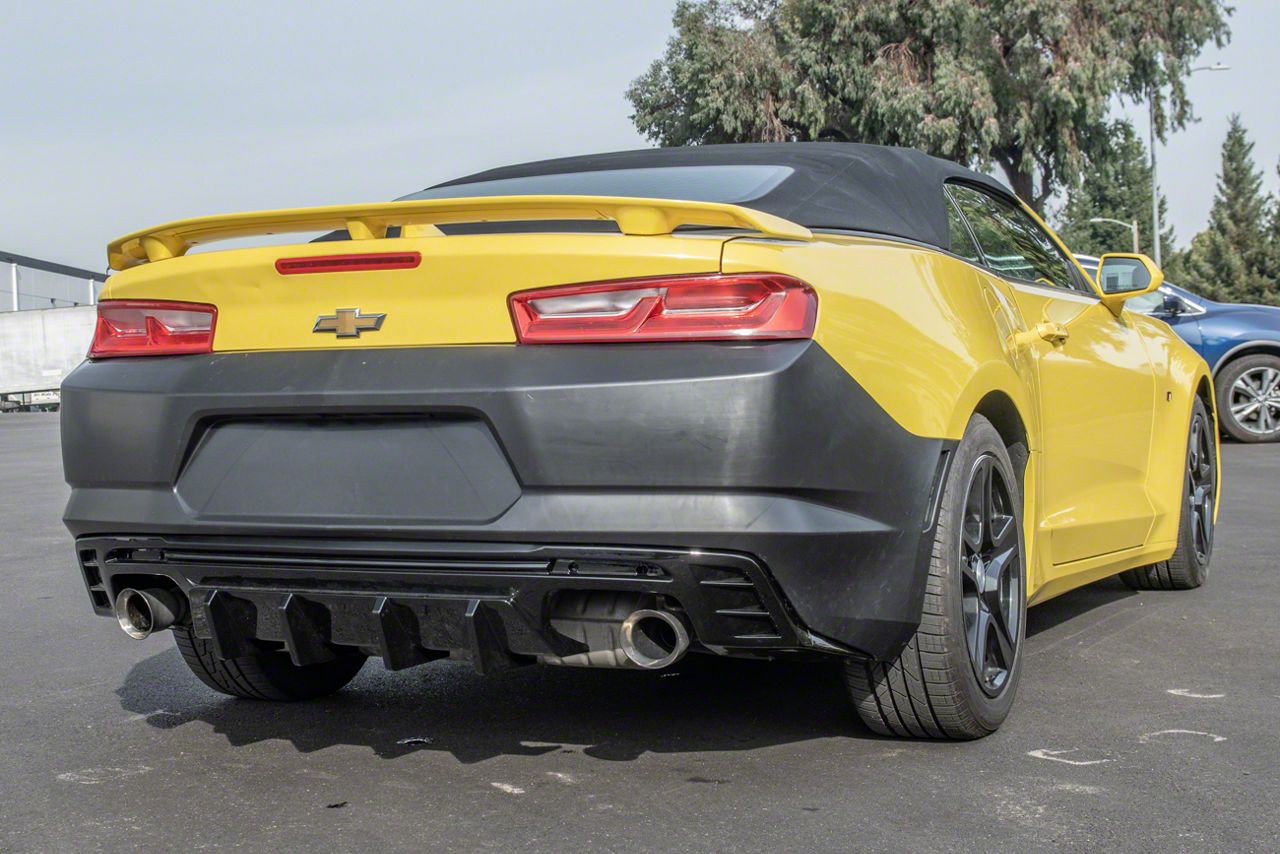 Camaro ZL1 Style Rear Bumper with Track Style Quad Tip Rear Diffuser ...