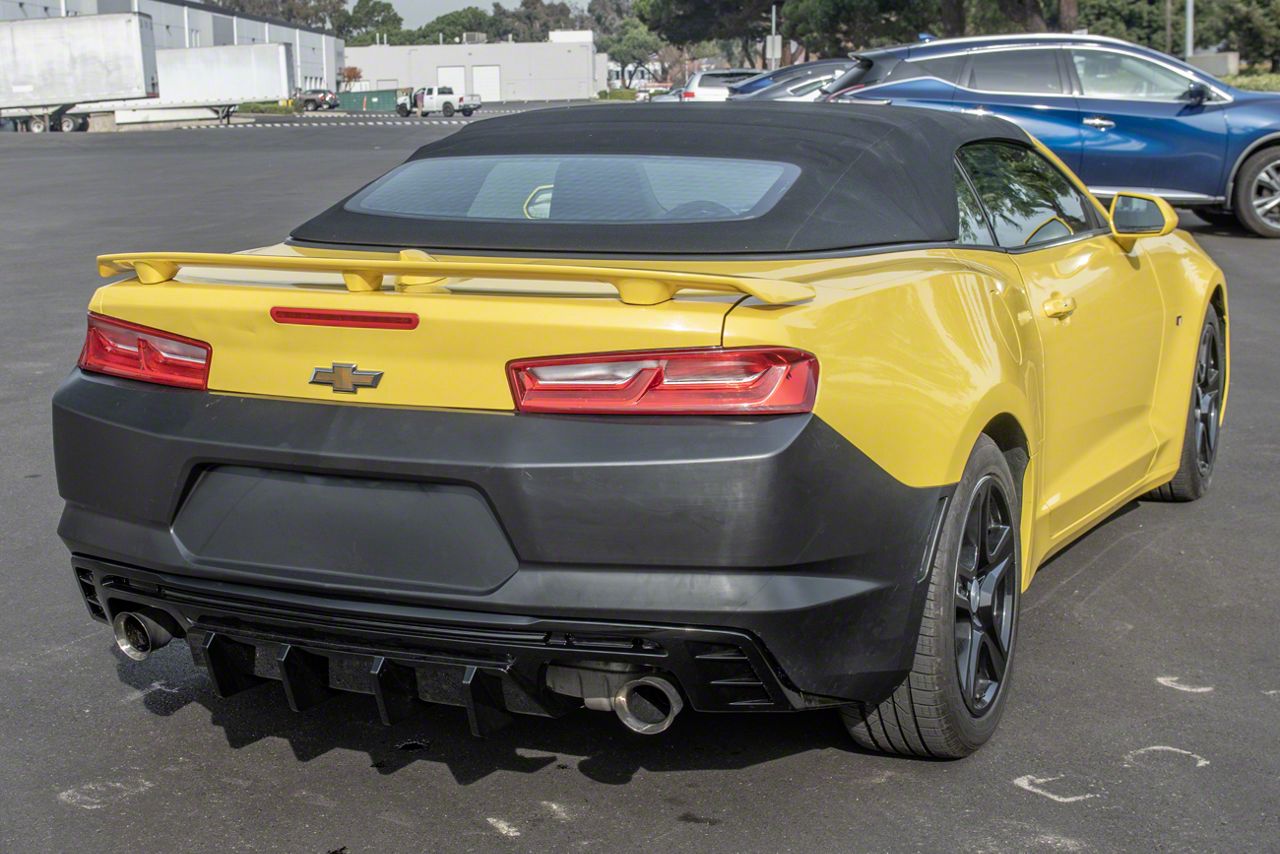 Camaro ZL1 Style Rear Bumper with Track Style Quad Tip Rear Diffuser ...