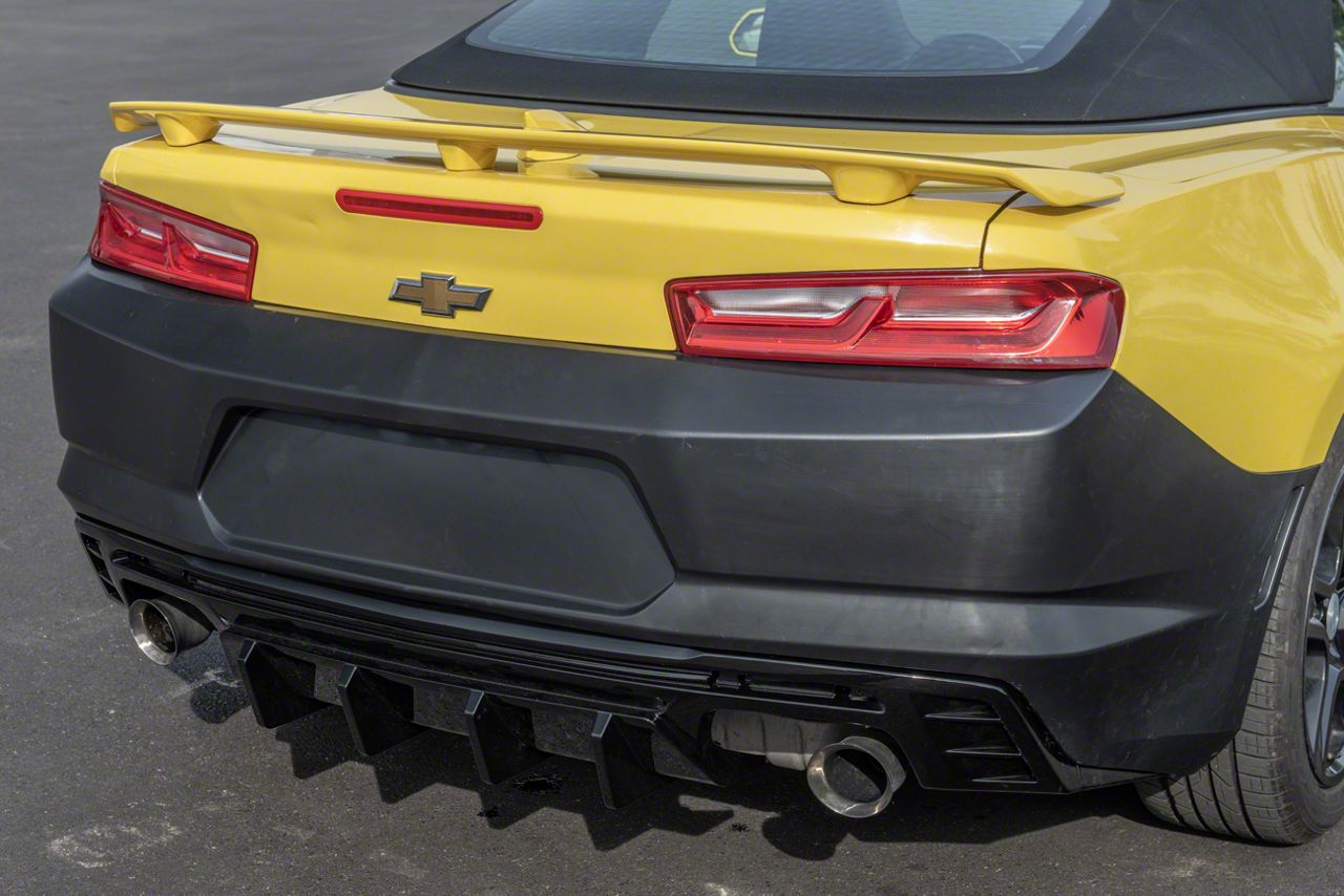 Camaro ZL1 Style Rear Bumper with Track Style Quad Tip Rear Diffuser ...