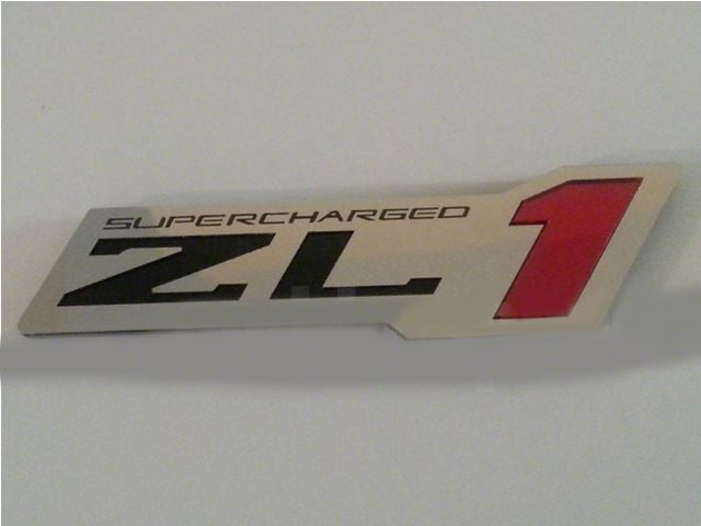 Camaro ZL1 ZR1 Style Emblem; Stainless Steel/Arcylic/Black (10-24 ...