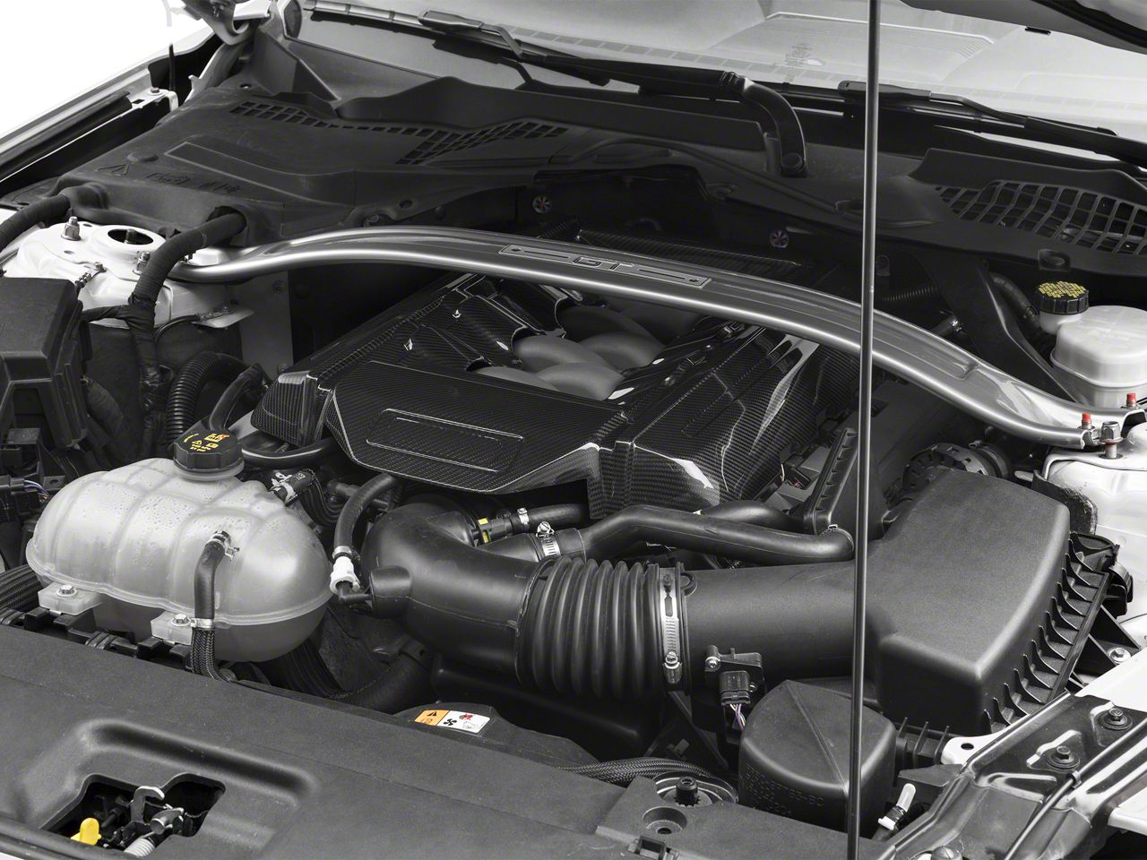 MMD Mustang Engine Cover; Carbon Fiber 402235 (15-17 Mustang GT) - Free ...
