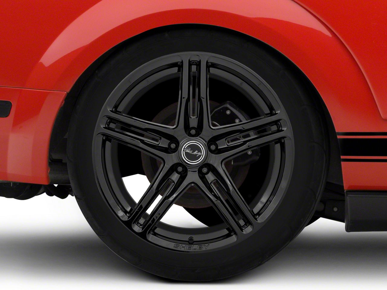 Carroll Shelby Wheels Mustang CS14 Gloss Black Wheel; Rear Only; 20x11 ...