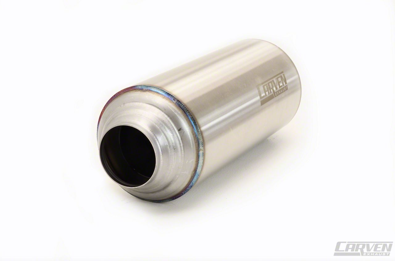 Carven Exhaust Charger TR Performance Muffler; 3-Inch Inlet/Outlet ...