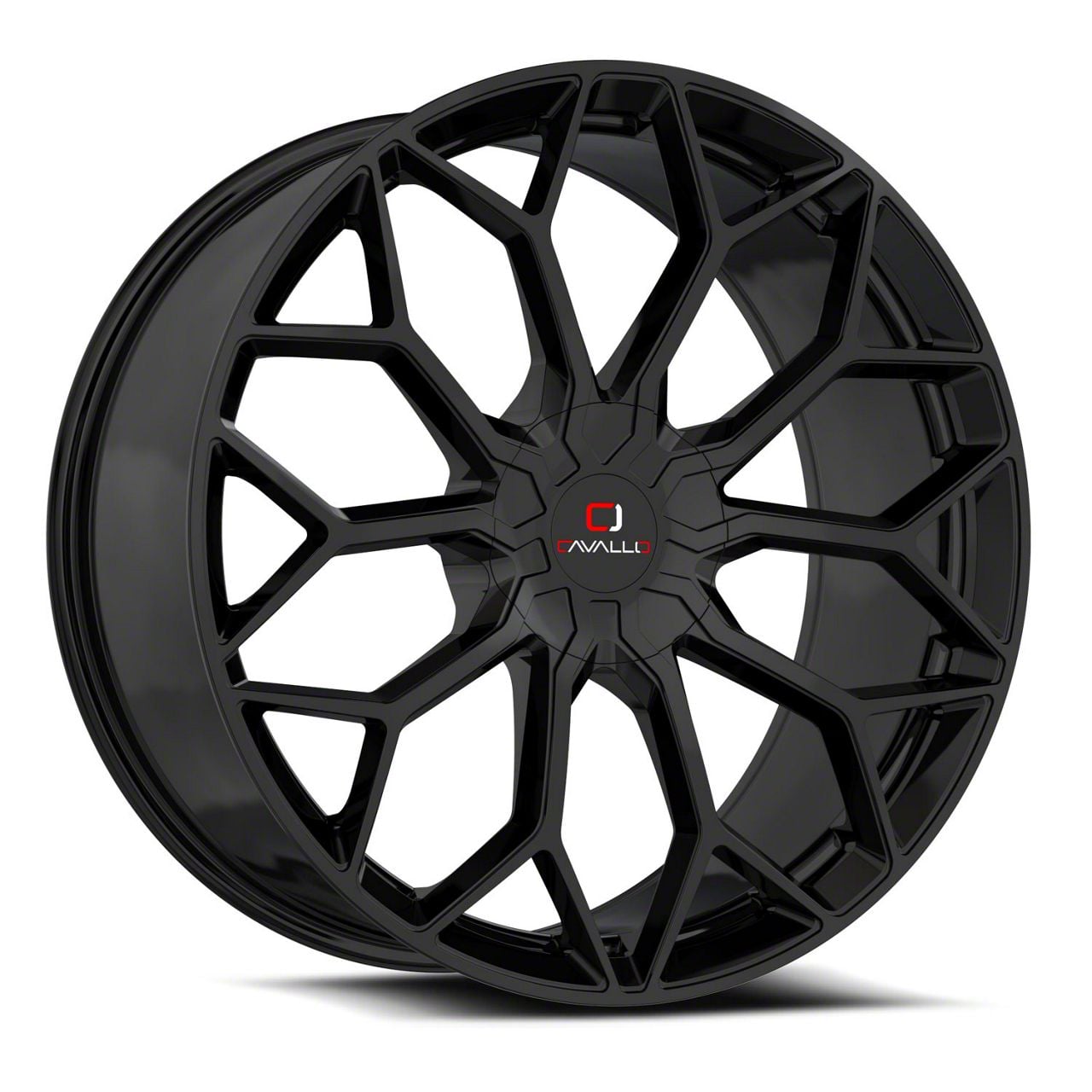 Cavallo Mustang CLV-44 Gloss Black Wheel; 18x8; 35mm Offset CLV ...