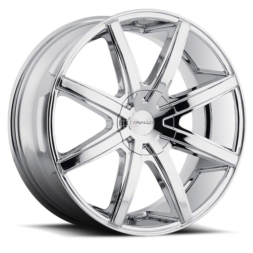 Cavallo Camaro CLV-8 Chrome Wheel; 22x8.5; 34mm Offset CLV ...