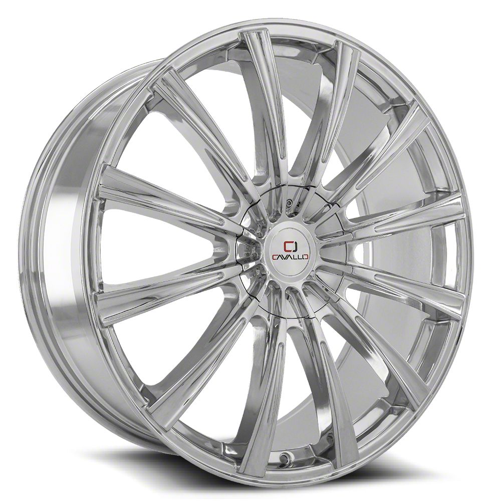 Cavallo Mustang CLV-23 Chrome Wheel; 20x8.5; 35mm Offset CLV-23208551121143+35C (15-23 Mustang ...