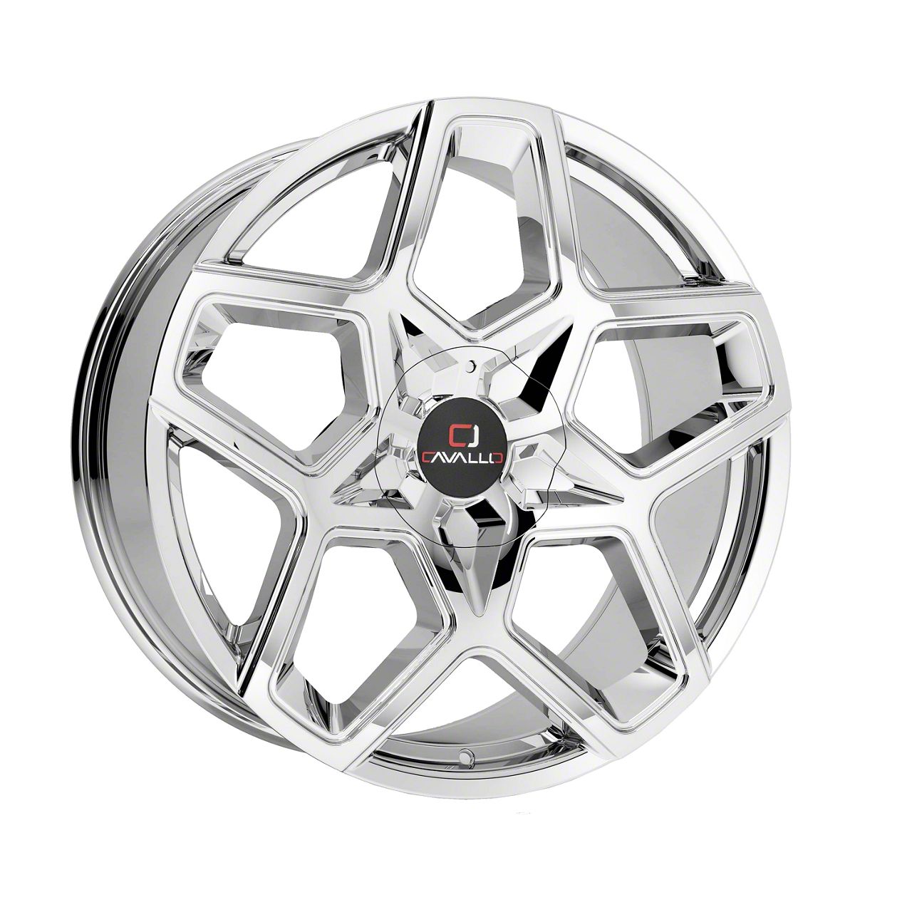 Cavallo Mustang CLV-25 Chrome Wheel; 20x8.5; 35mm Offset CLV ...