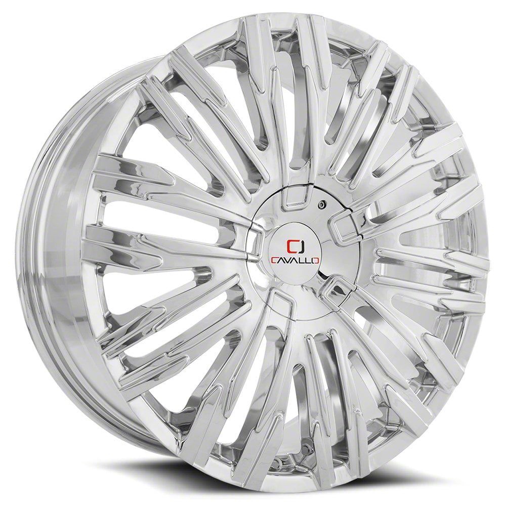 Cavallo Mustang CLV-28 Chrome Wheel; 22x8.5; 38mm Offset CLV ...