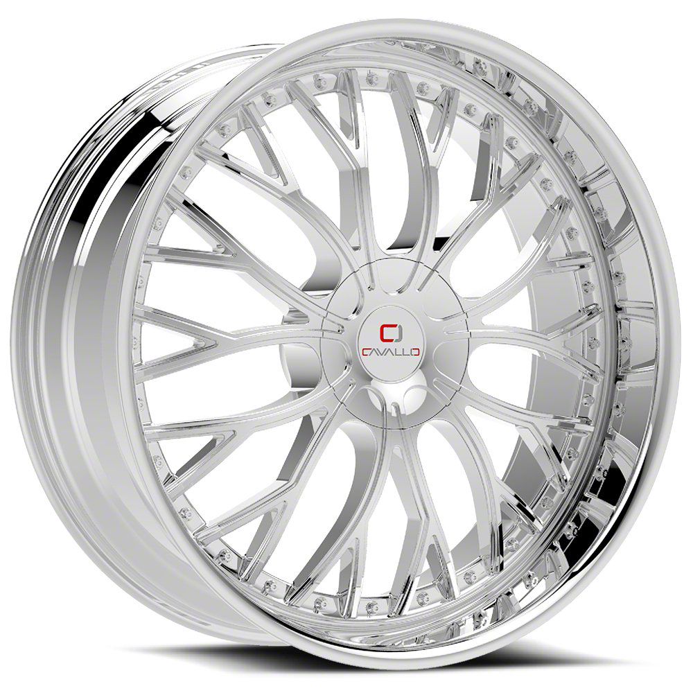 Cavallo Mustang CLV-33 Chrome Wheel; 22x8.5; 38mm Offset CLV ...
