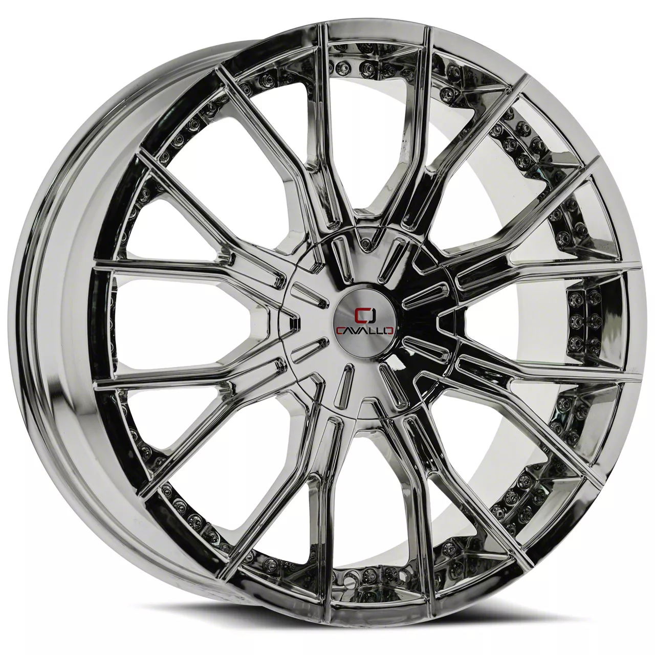 Cavallo Mustang CLV-36 Chrome Wheel; 22x8.5; 38mm Offset CLV ...