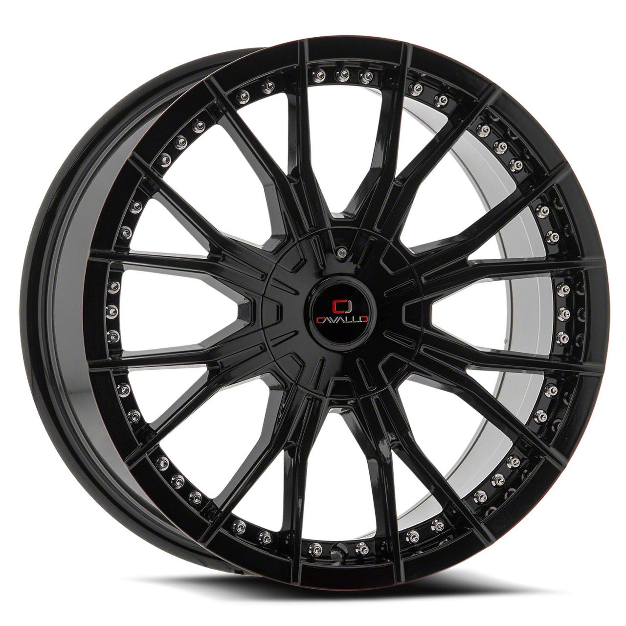 Cavallo Mustang CLV-36 Gloss Black Wheel; 18x8; 35mm Offset CLV ...