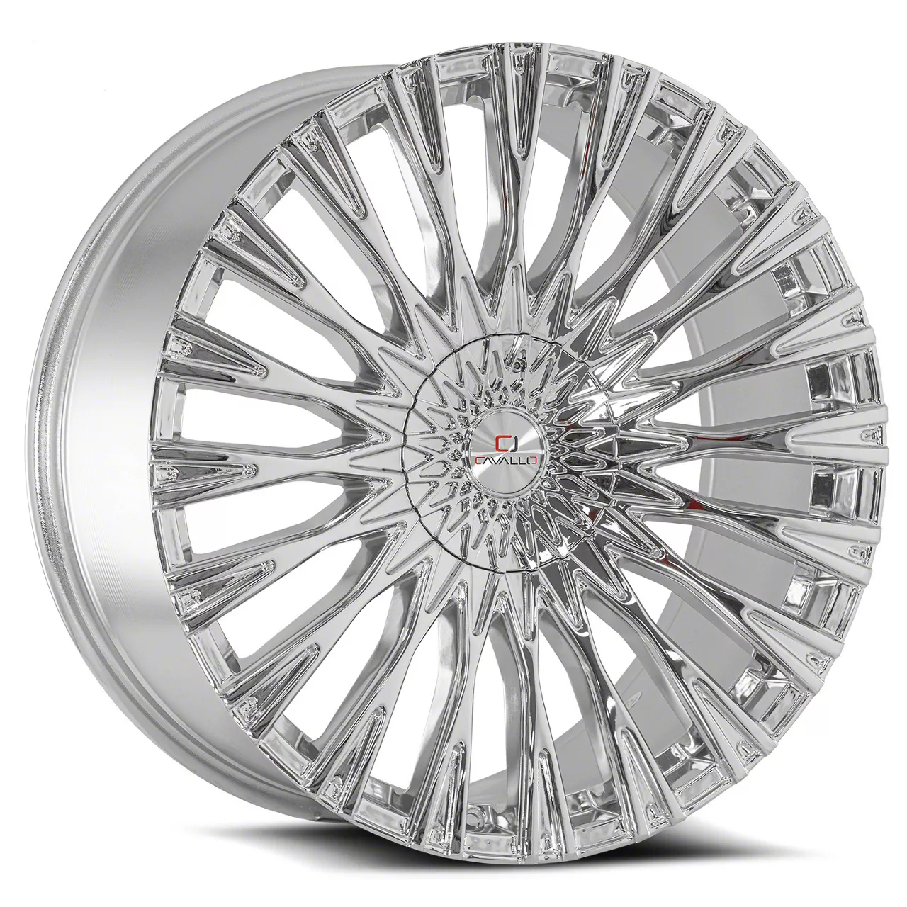 Cavallo Mustang CLV-40 Chrome Wheel; 20x8.5; 35mm Offset CLV ...