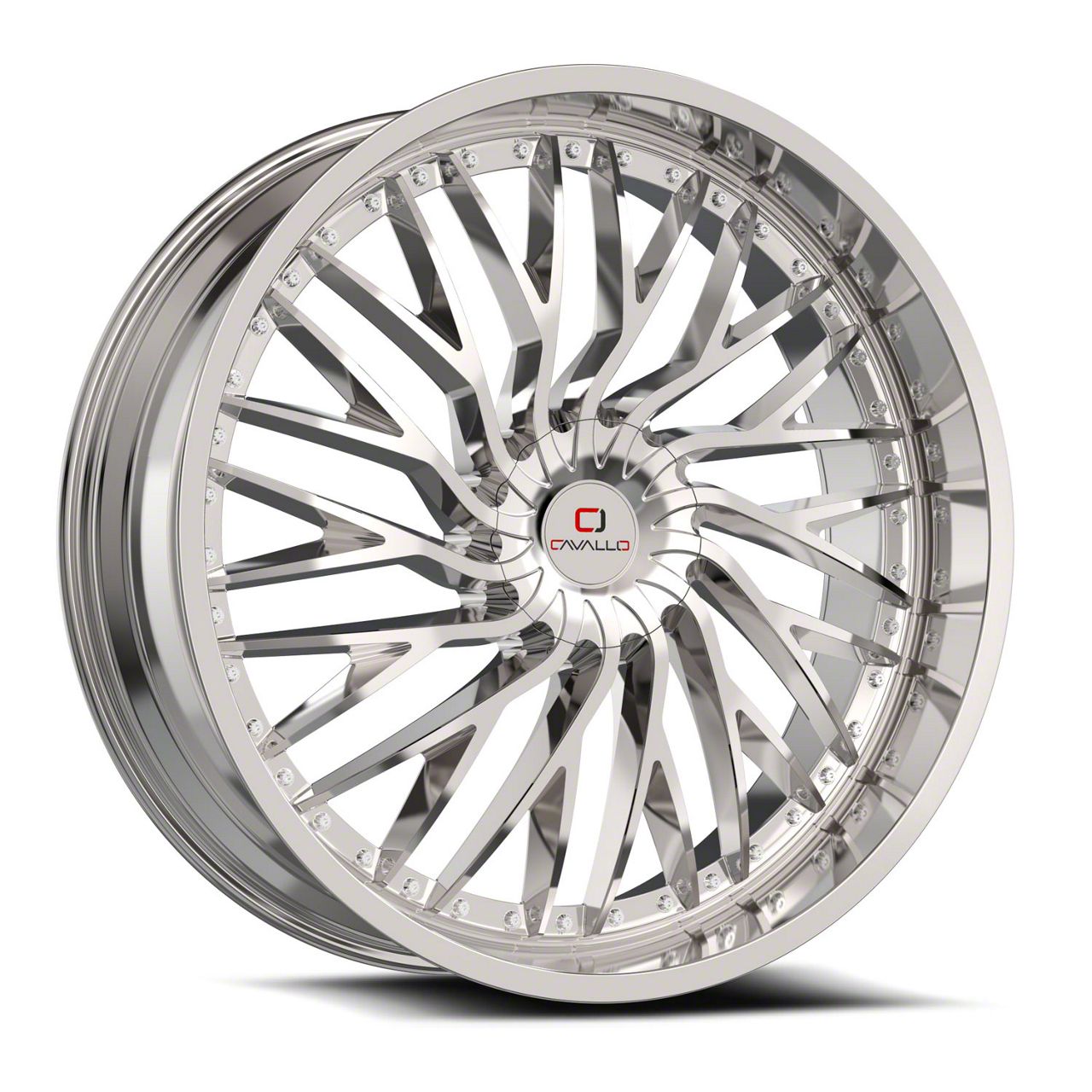 Cavallo Mustang CLV-43 Chrome Wheel; 22x8.5; 38mm Offset CLV ...