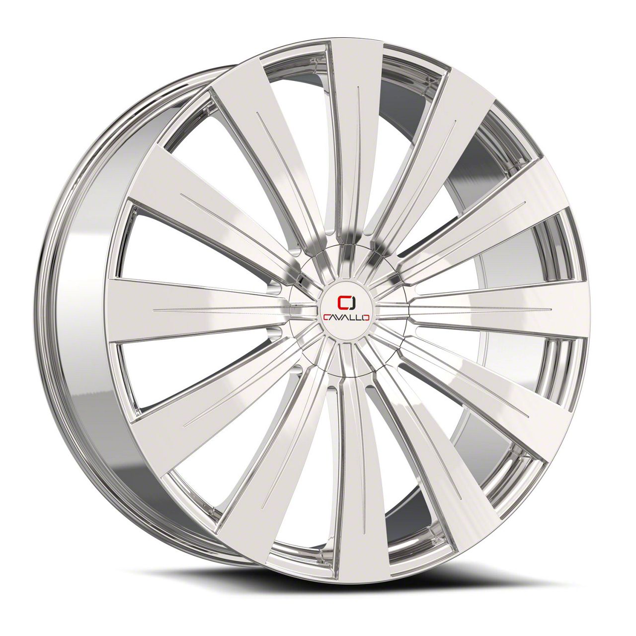 Cavallo Mustang CLV-49 Chrome Wheel; 20x8.5; 35mm Offset CLV-49208551081143+35C (15-23 Mustang ...