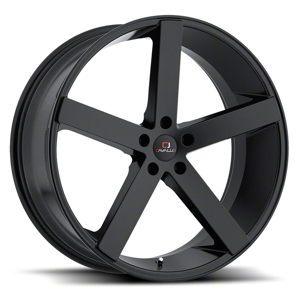 Cavallo Mustang CLV-5 Matte Black Wheel; 20x8.5; 35mm Offset CLV ...